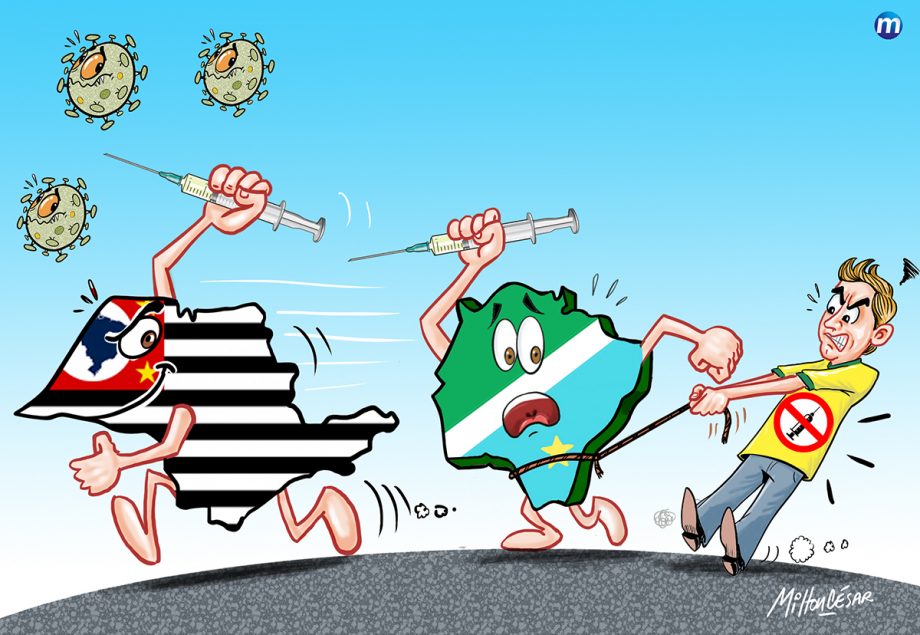 [charge] E na corrida da vacinação...