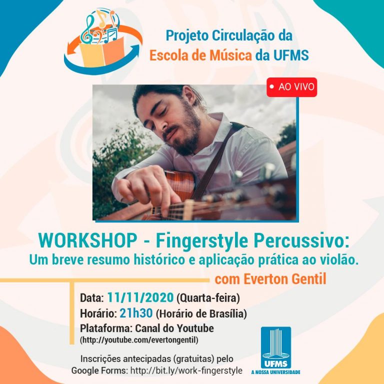 Inscrições abertas para workshop gratuito sobre fingerstyle percussivo ...