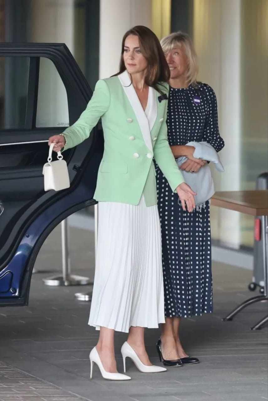 Kate Middleton usa look inspirado em Lady Di para aparição em Wimbledon