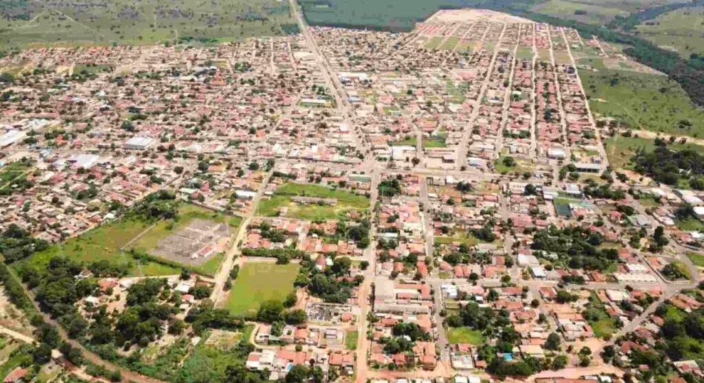 Água Clara vista de cima. (Prefeitura de Água Clara)