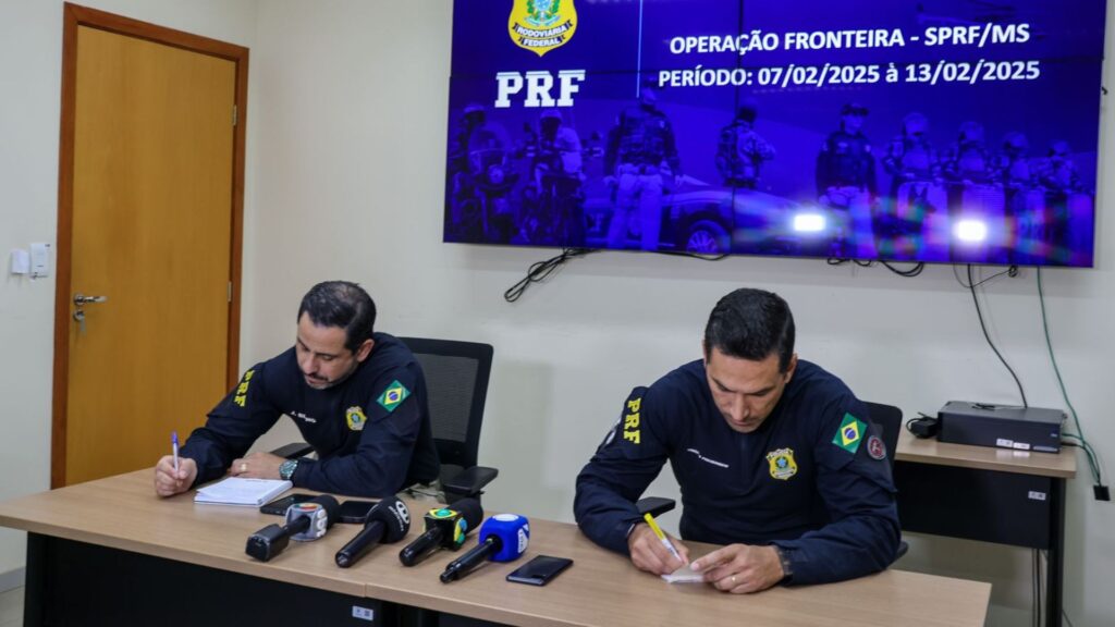 Coletiva da PRF ocorreu durante a tarde desta sexta-feira (14) (Helder ...
