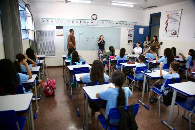 Aula em escola da rede municipal. (Henrique Arakaki, Jornal Midiamax)