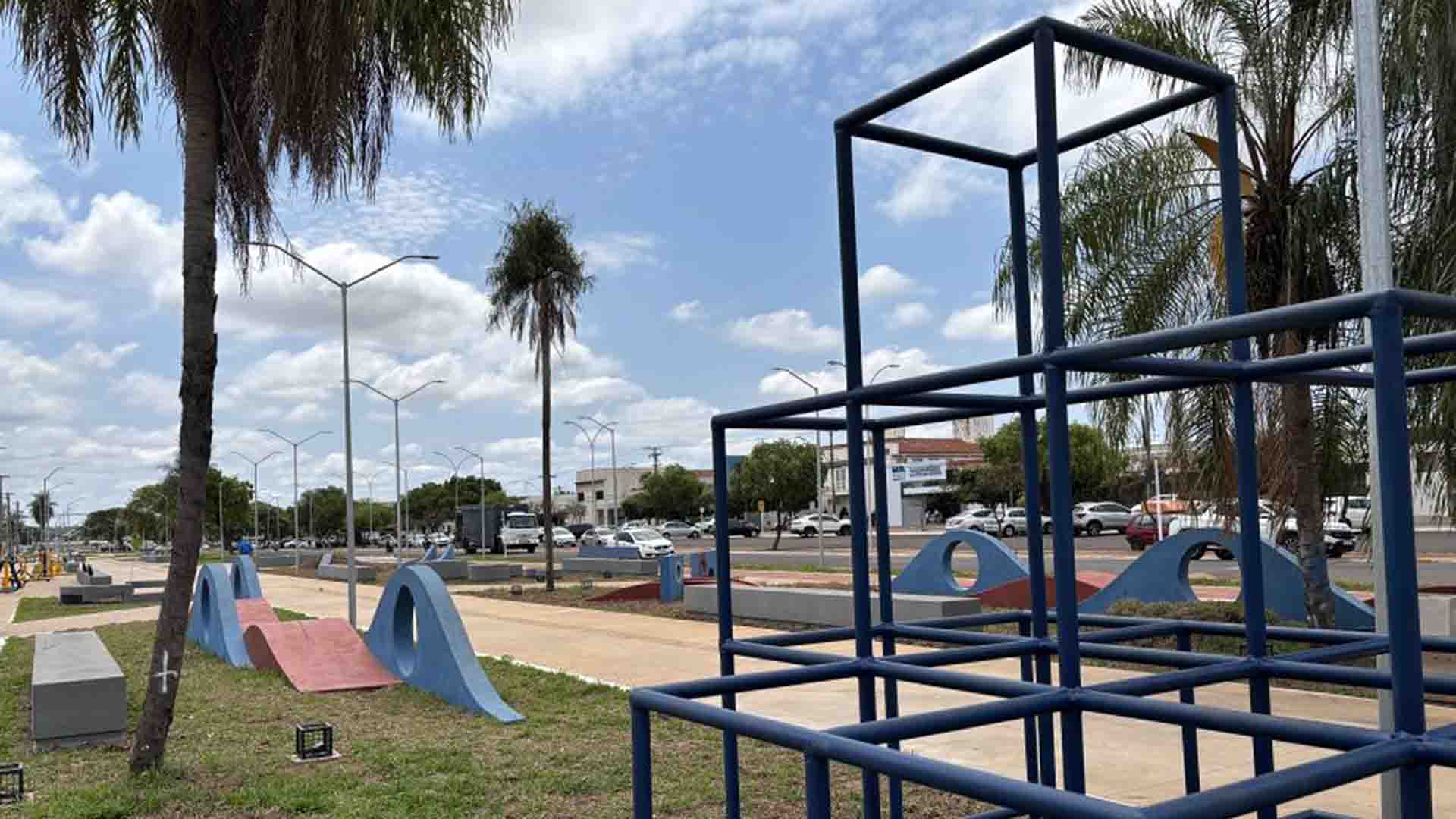 Três Lagoas ganha parque urbano linear na Avenida Rosário Congro