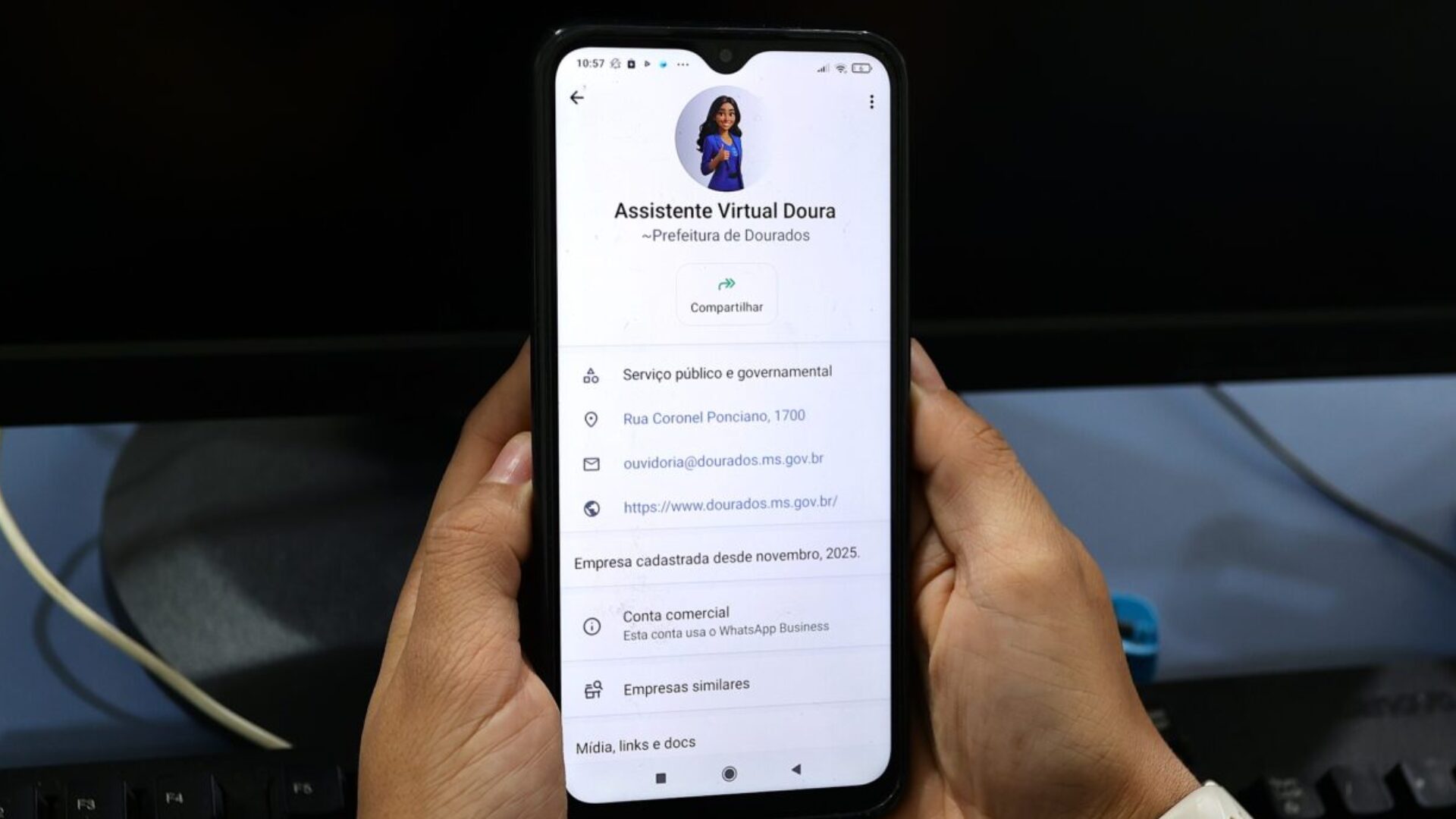 Atendente virtual 'Doura' permitirá emissão de guias do IPTU em Dourados