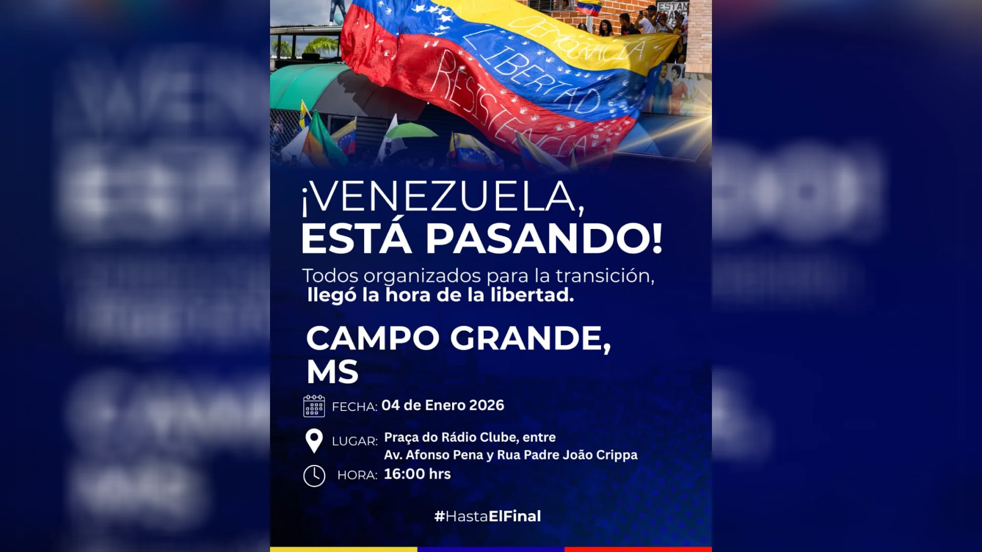 Imigrantes venezuelanos convocam ato em Campo Grande em apoio à ...