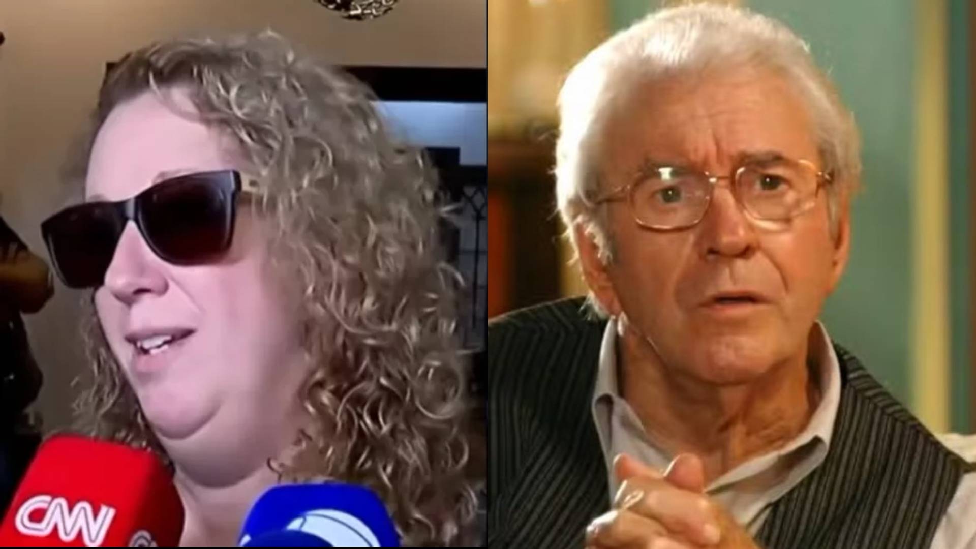 Isabella e Juca de Oliveira. (Reprodução, CNN/TV Globo)