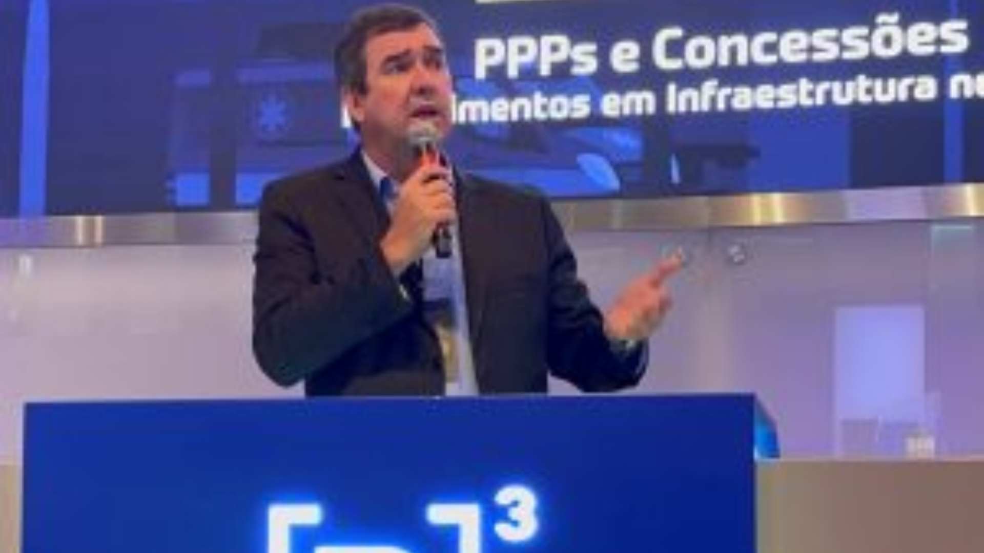 Eduardo Riedel (PP-MS) na B3. (Divulgação, Secom)