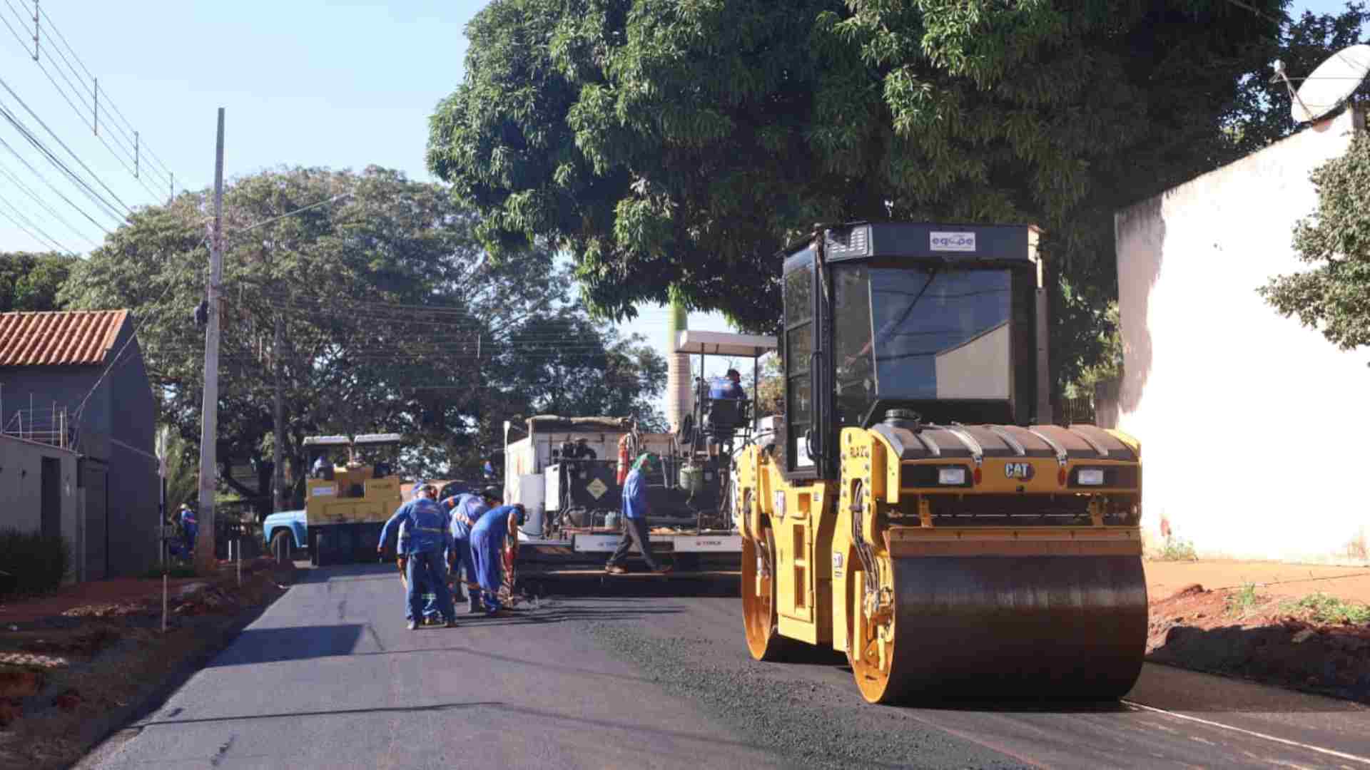 Obra de asfalto em Campo Grande, ilustrativa (Elias Campos, PMCG ...